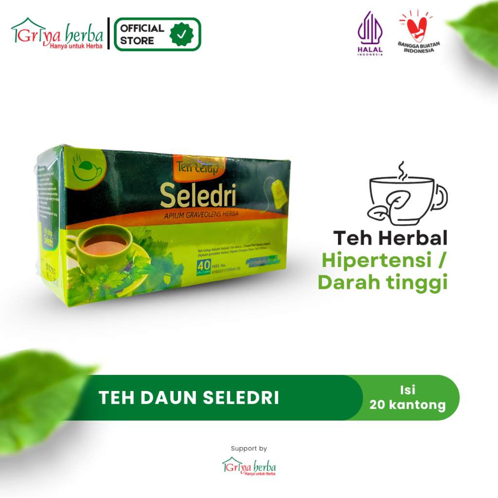 Jual Teh herbal daun Seledri griya herba obat herbal alami untuk ...