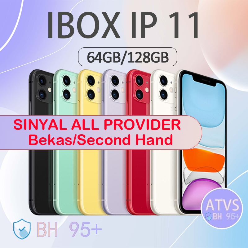 Jual IBOX IP 11 128GB/64GB SECOND HAND FULLSET MULUS GOOD CONDITIONS BH 95+ | Shopee Indonesia