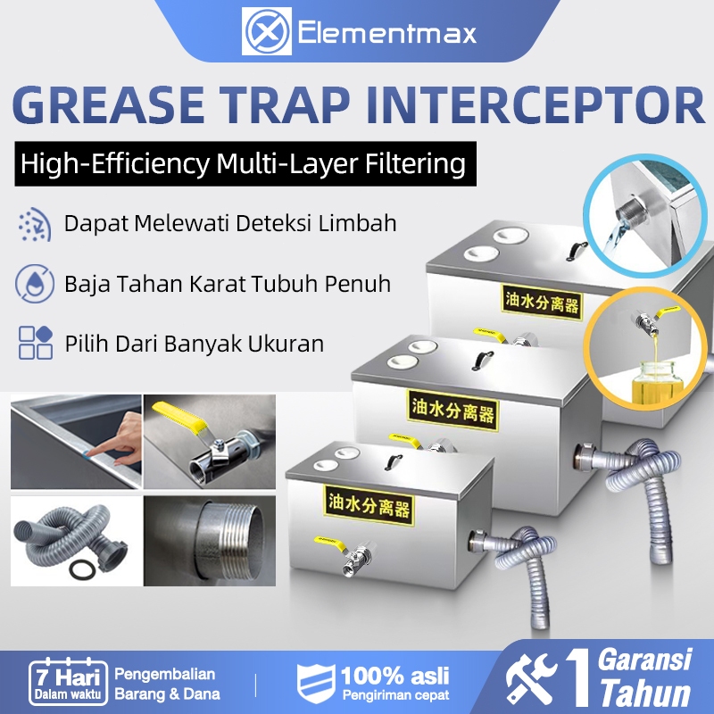 Jual Elementmax Grease Trap Stainless Steel Filter Penyaring Lemak ...