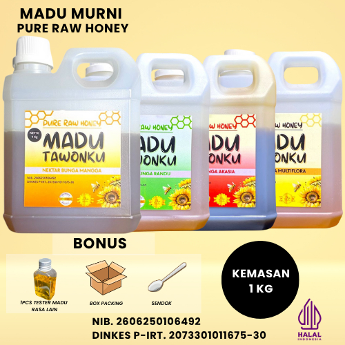 Jual Madu Murni 100% Asli Nektar Bunga Multiflora Akasia Randu Mangga ...