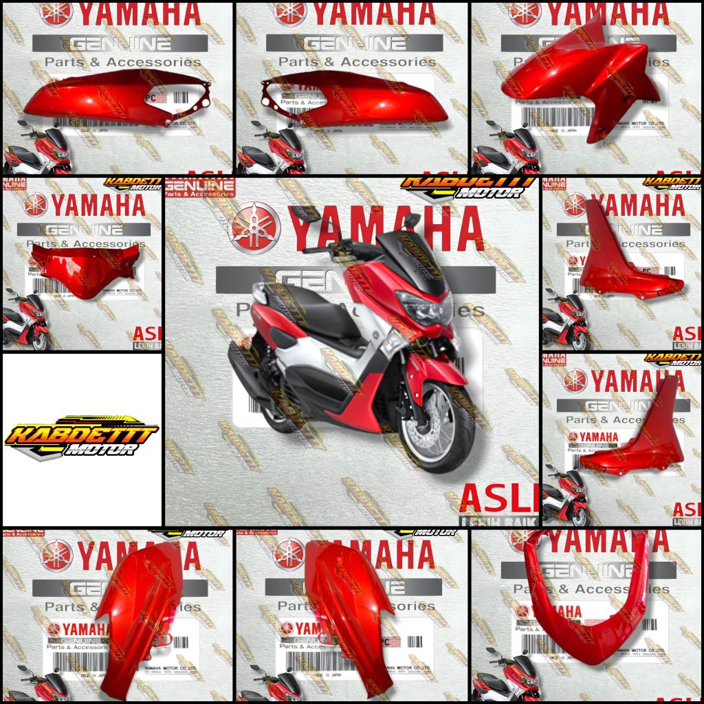 Jual COVER BODY BODI HALUS FULL NMAX MERAH GLOSSY P3 OLD 2015 2019 ...