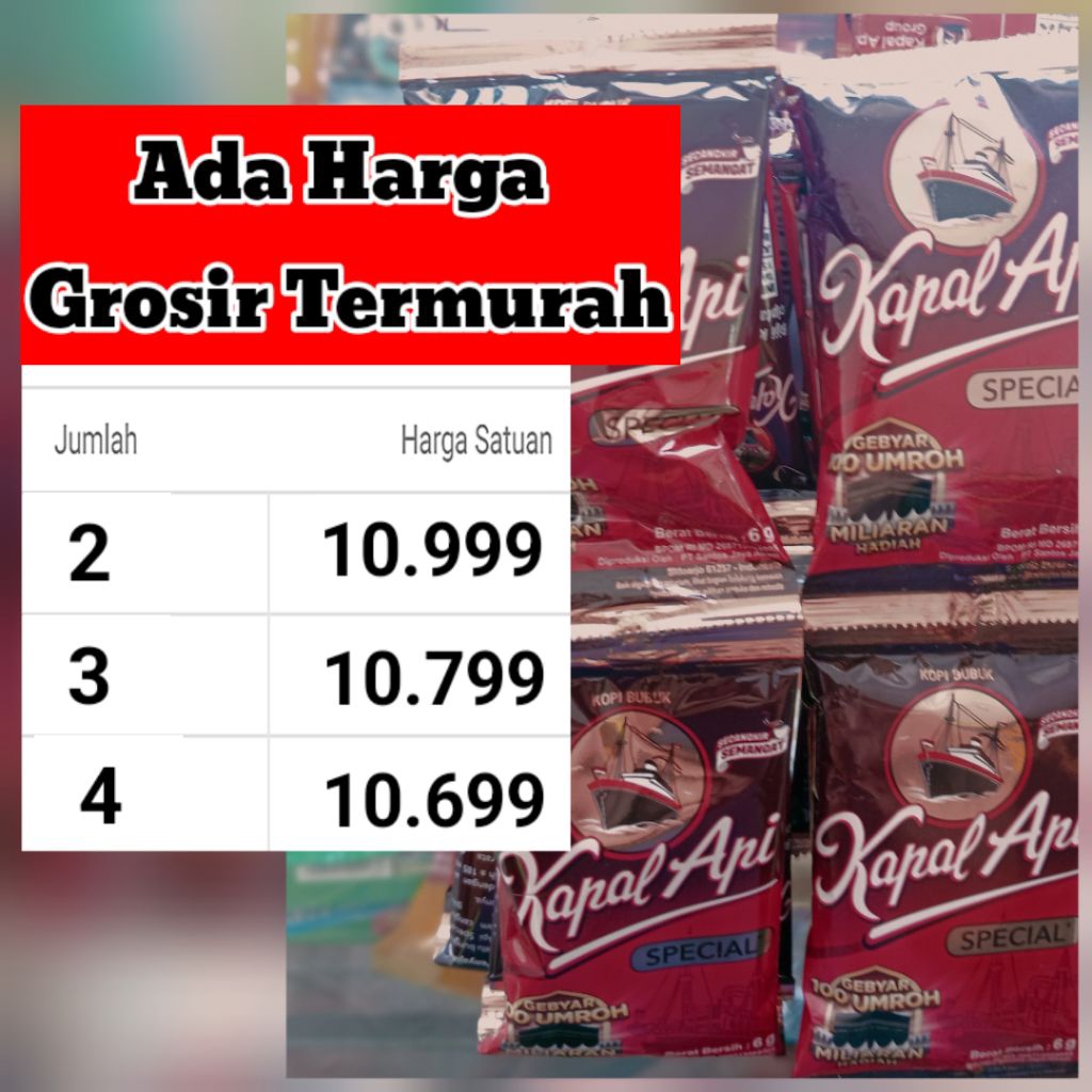 Jual KAPAL API SPECIAL MINI 6gr 10 sachet (exp September 2026) | Shopee ...