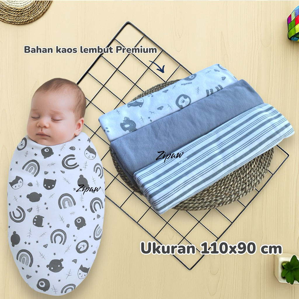 Jual 3 Pcs / 6 Pcs Bedong Bayi Newborn SNI Ukuran Jumbo 110x90 Cm Bahan ...
