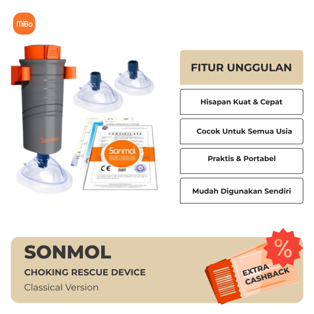 Jual Sonmol Choking Rescue Device Suction Classical Version Alat Bantu ...