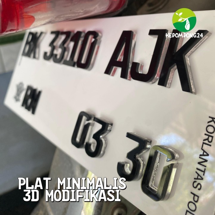 Jual Plat Minimalis Putih Untuk Motor 3D Modifikasi Akrilik | Shopee ...