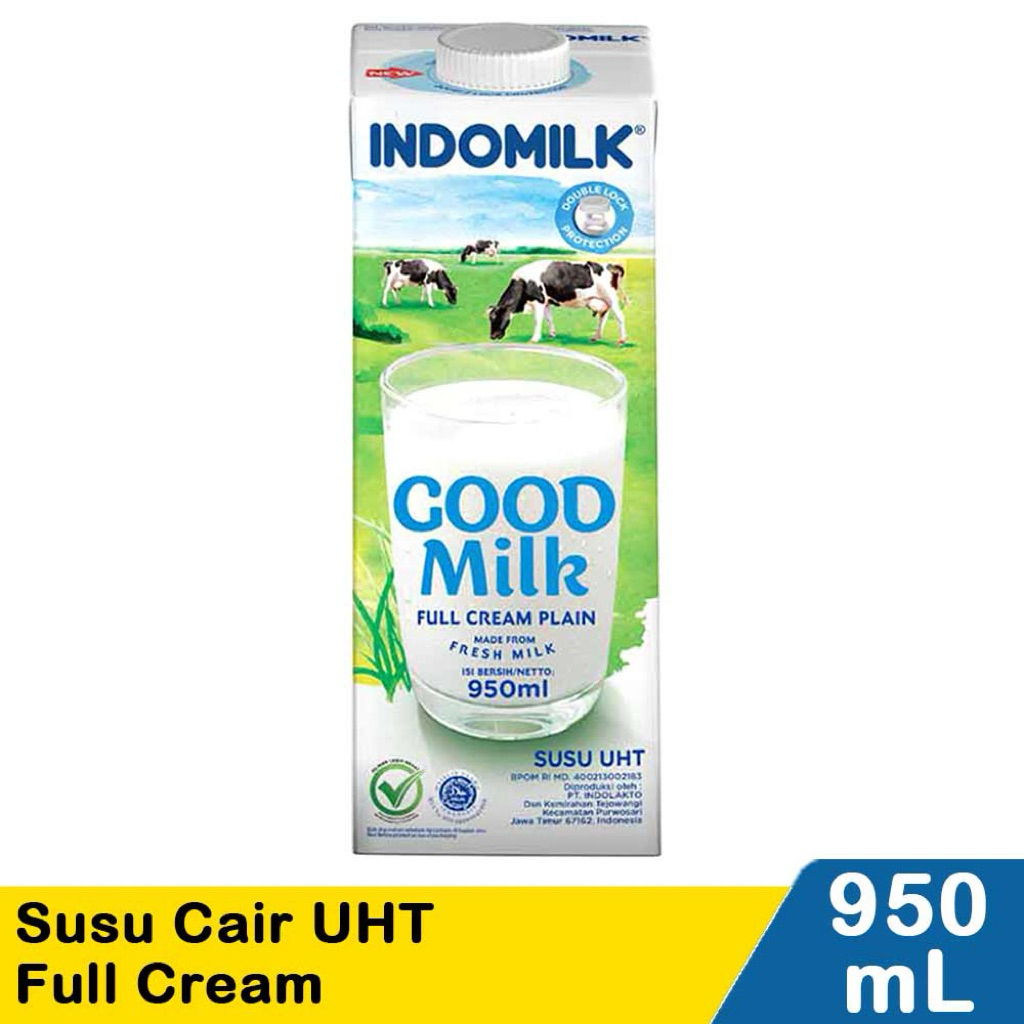 Jual Susu Uht Indomilk Cair Full Cream 950ml | Shopee Indonesia