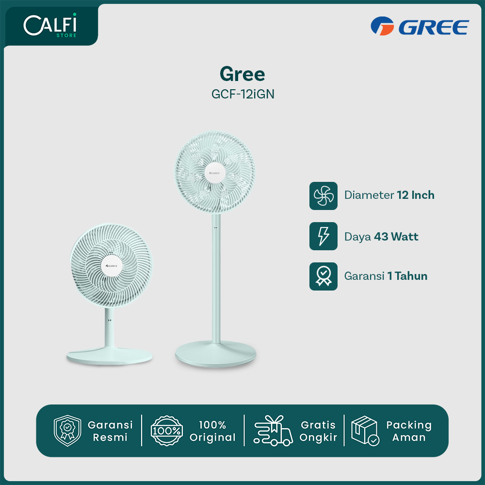 Jual GREE Wind Green Fan - GCF-12iGN - Hijau | Kipas Angin Gree 12 Inch ...