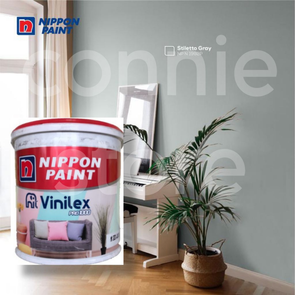 Jual Vinilex pro 1000 STILETTO GRAY NP N 1992P 4.5 kg Nippon cat tembok ...