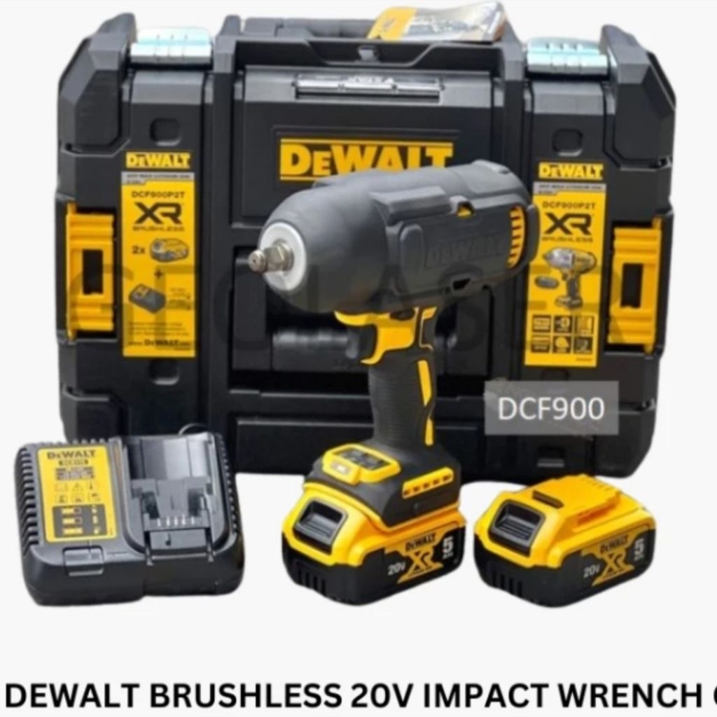 Jual Dewalt DCF900P2T-B1 Mesin Impact Wrench Cordless 20V Brushless ...