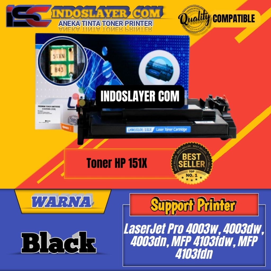 Jual Cartridge Toner HP 151X (W1510X) Compatible Printer LaserJet Pro ...