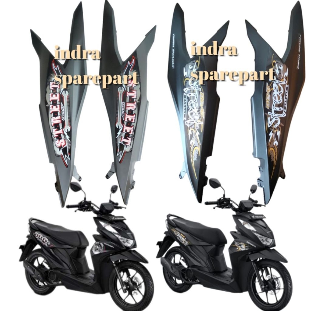 Jual Cover Body Belakang Kanan Kiri Honda Beat Street New K1A Tahun ...