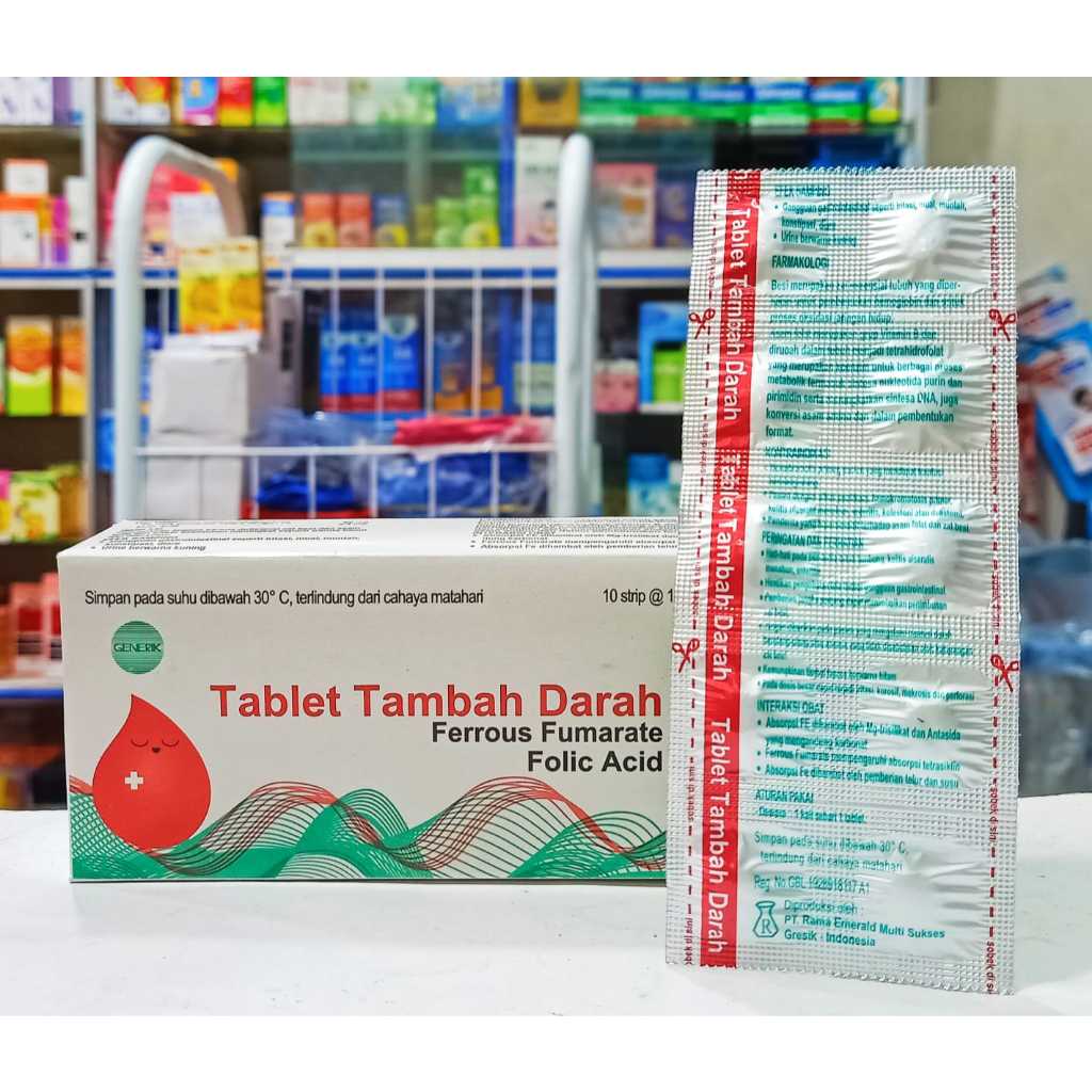 Jual TABLET TAMBAH DARAH 𝟏 𝐒𝐓𝐑𝐈𝐏 𝐈𝐒𝐈 𝟏𝟎 𝐓𝐀𝐁𝐋𝐄𝐓 - Mengatasi Anemia ...