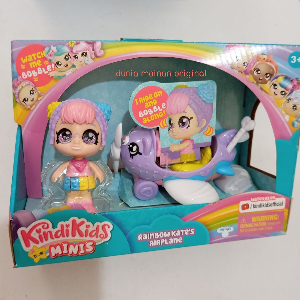 Jual Kindi Kids Mini Rainbow Kate's Airplane Action Figure Original ...