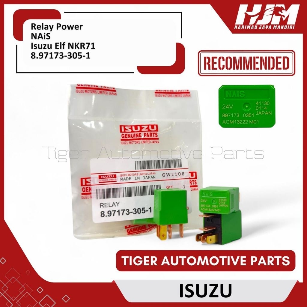Jual Relay NAIS Isuzu 24V Kaki 5 Pin - Riley Relay Elf NKR71 NMR ...