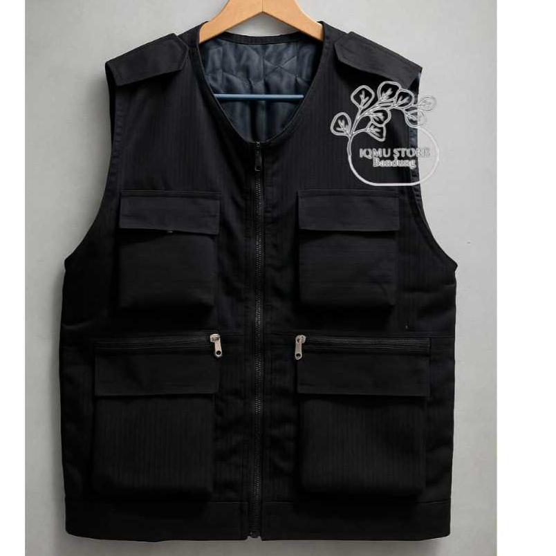 Jual Rompi Tactical Lapangan Outdoor / Vest Cargo Casual Multifungsi ...