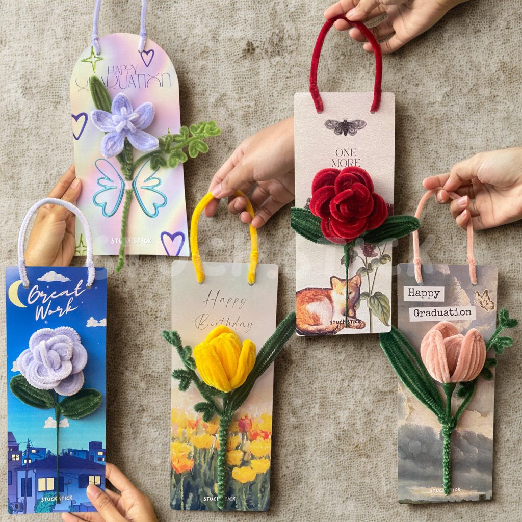 Jual FLOWER CARD | PAPER BOARD HOLDER HAND BOUQUET KAWAT BULU PIPE ...