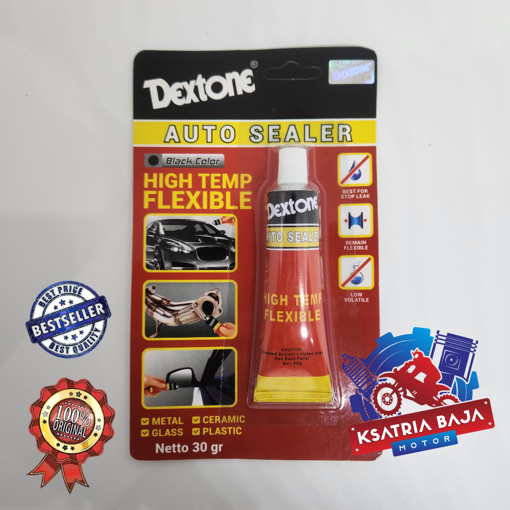 Jual LEM DEXTONE AUTO SEALER 30 GRAM BLACK SILICONE SEALENT 30GR ...