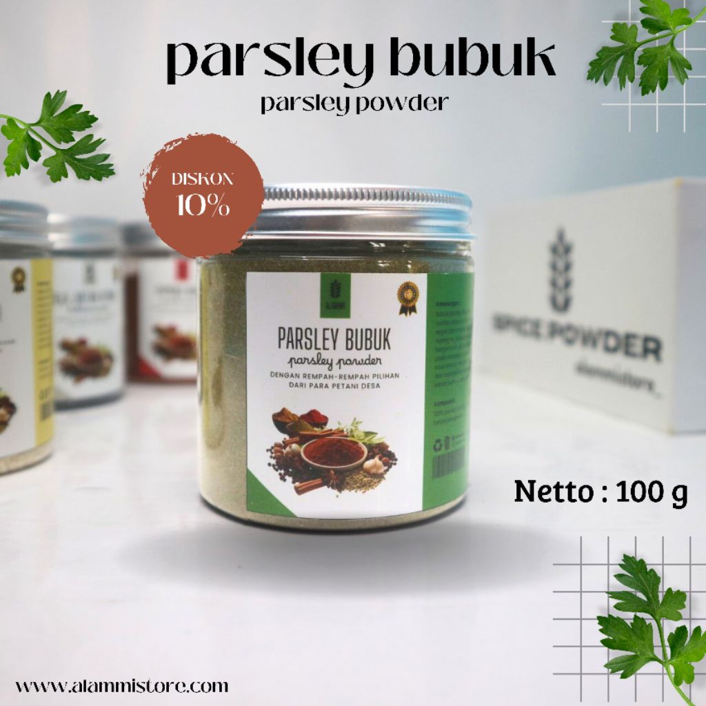 Jual Bubuk Parsley 100 gr Tanpa Pengawet Tanpa Campuran Tanpa Msg ...