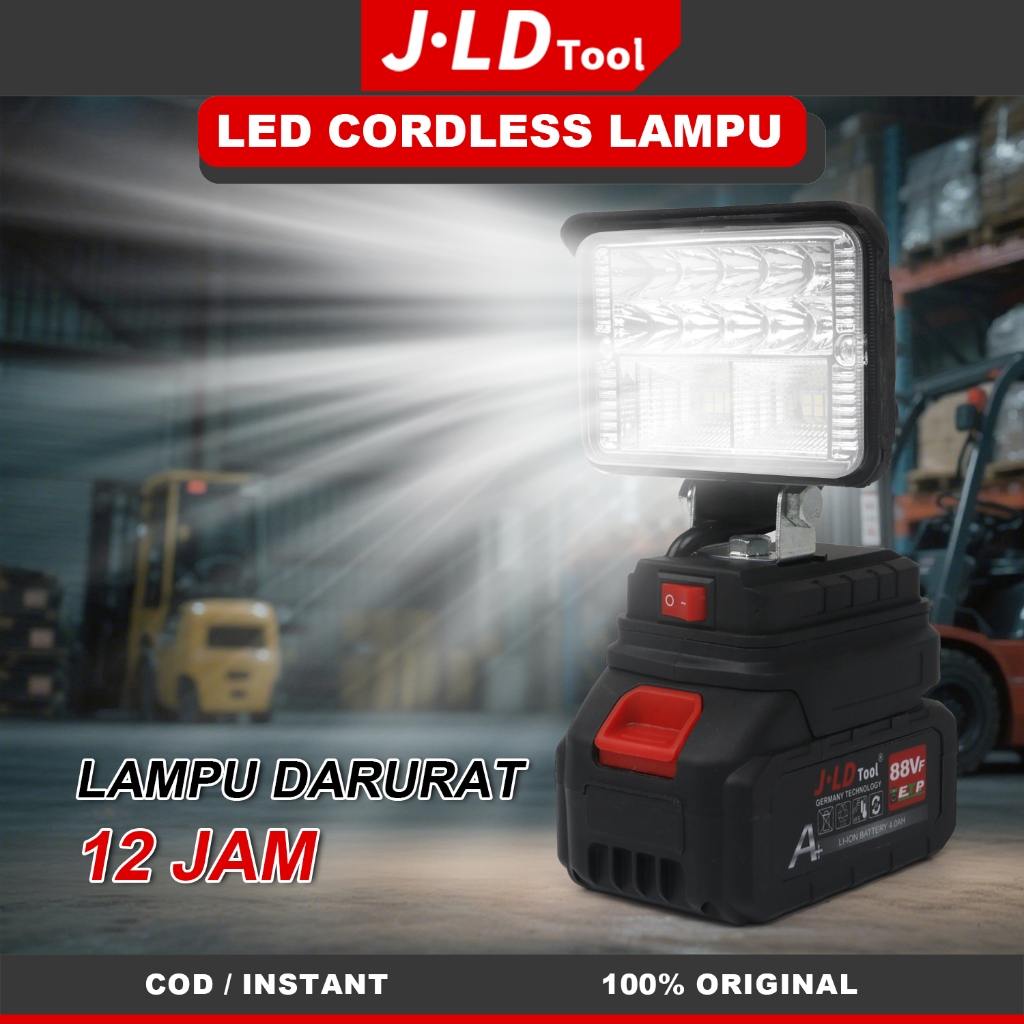 Jual JLD LED Lampu Cordless lampu kerja emergency lampu darurat bengkel ...