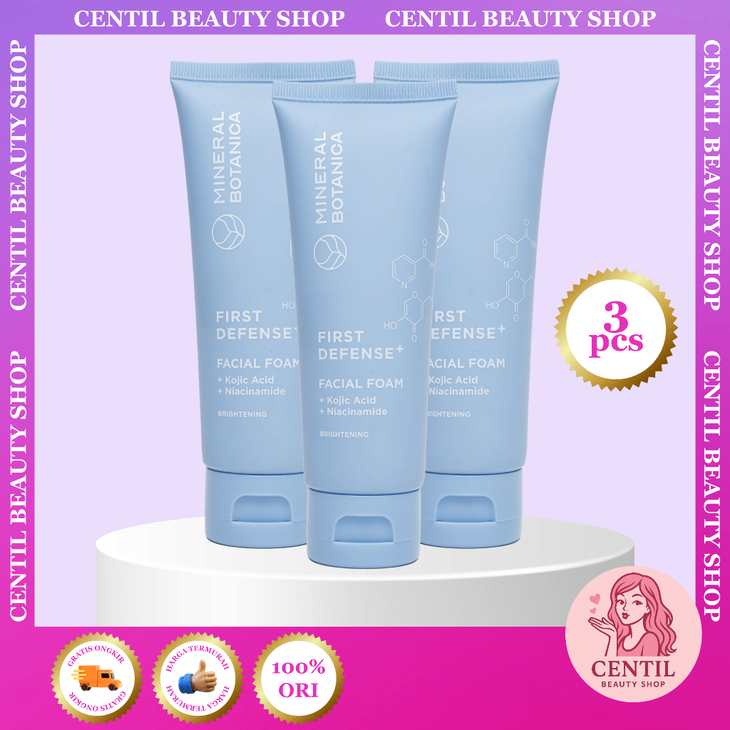 Jual Mineral Botanica First Defense Facial Foam Triple Pack Centil ...