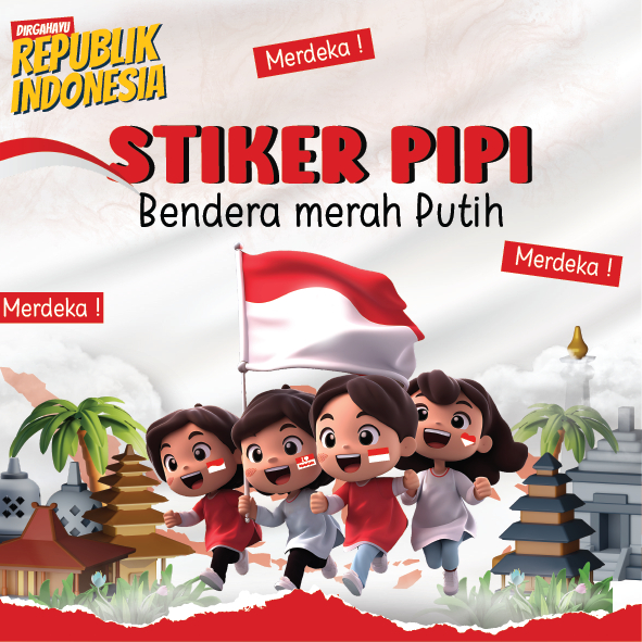 Jual Sticker Pipi Bendera Indonesia / Stiker bendera Indonesia Untuk ...