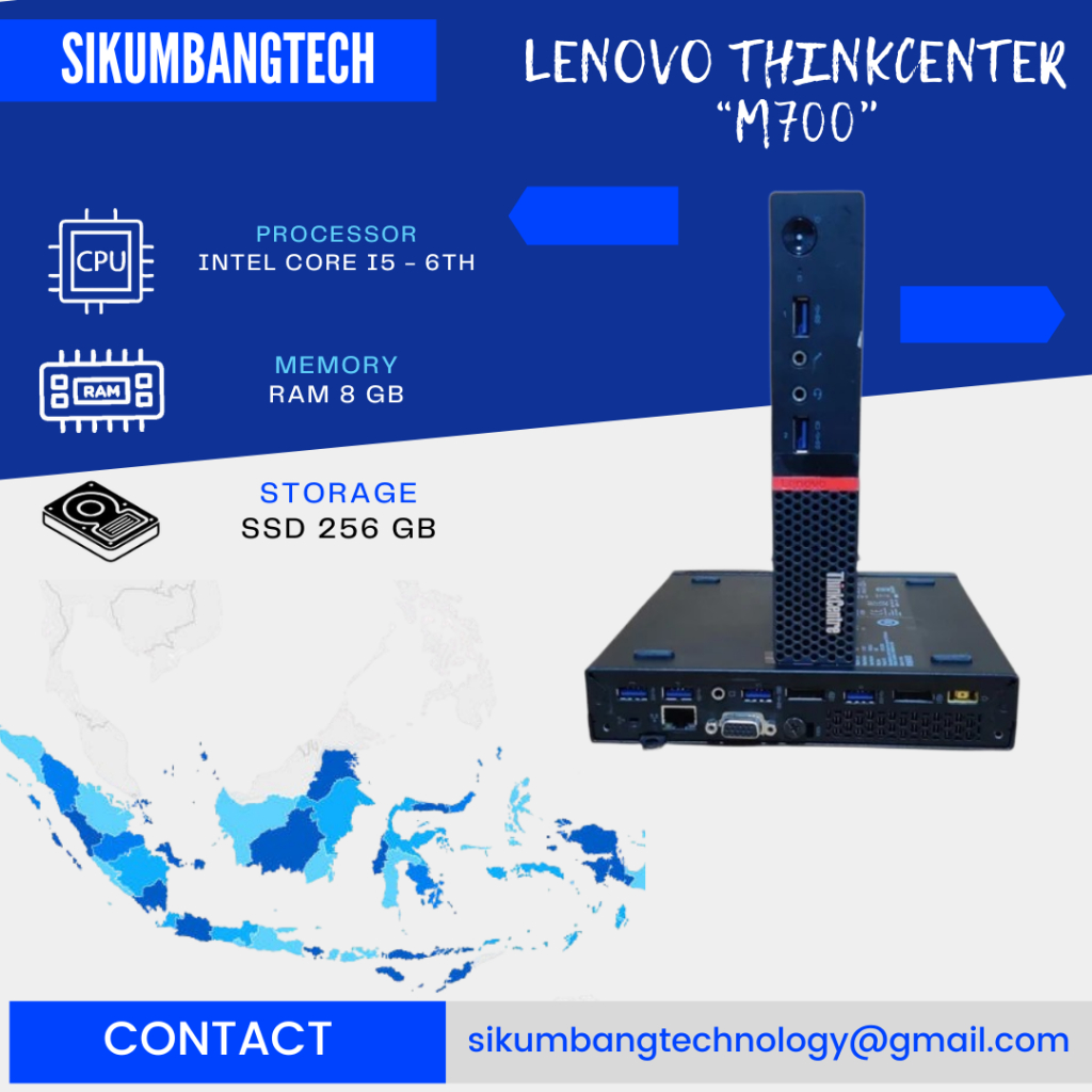 Jual Mini Pc Lenovo Think center Core i5 Gen 6 Ram 8GB SSD 256GB ...
