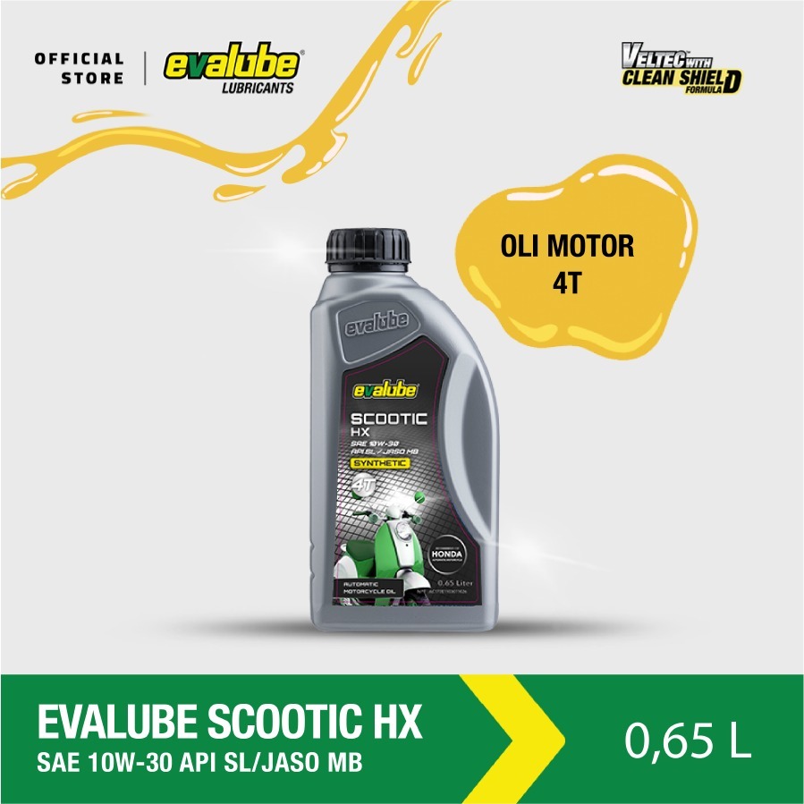 Jual Evalube Oli Motor Matic SCOOTIC HX Synthetic SAE 10W-30, API SL ...