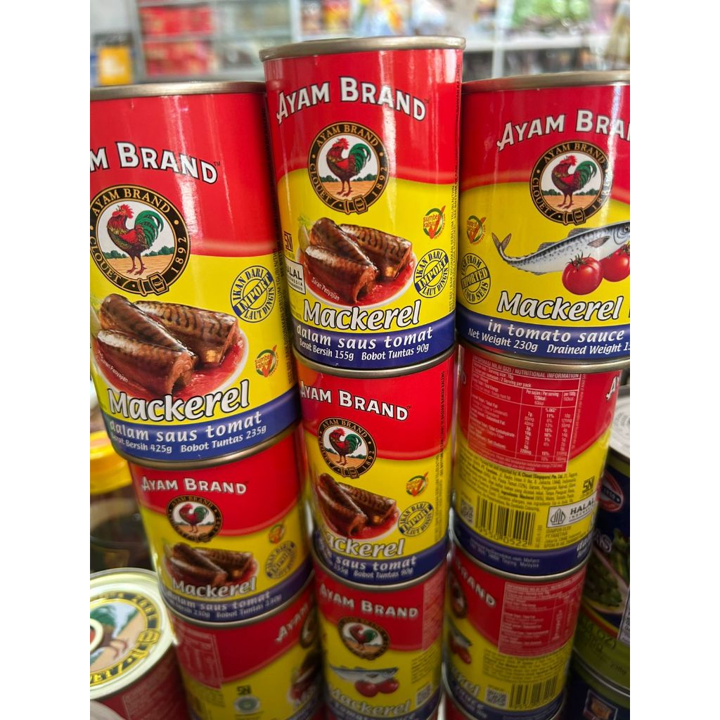 Jual MACKEREL AYAM BRAND MALAYSIA - SARDEN KALENG - MAKAREL | Shopee ...