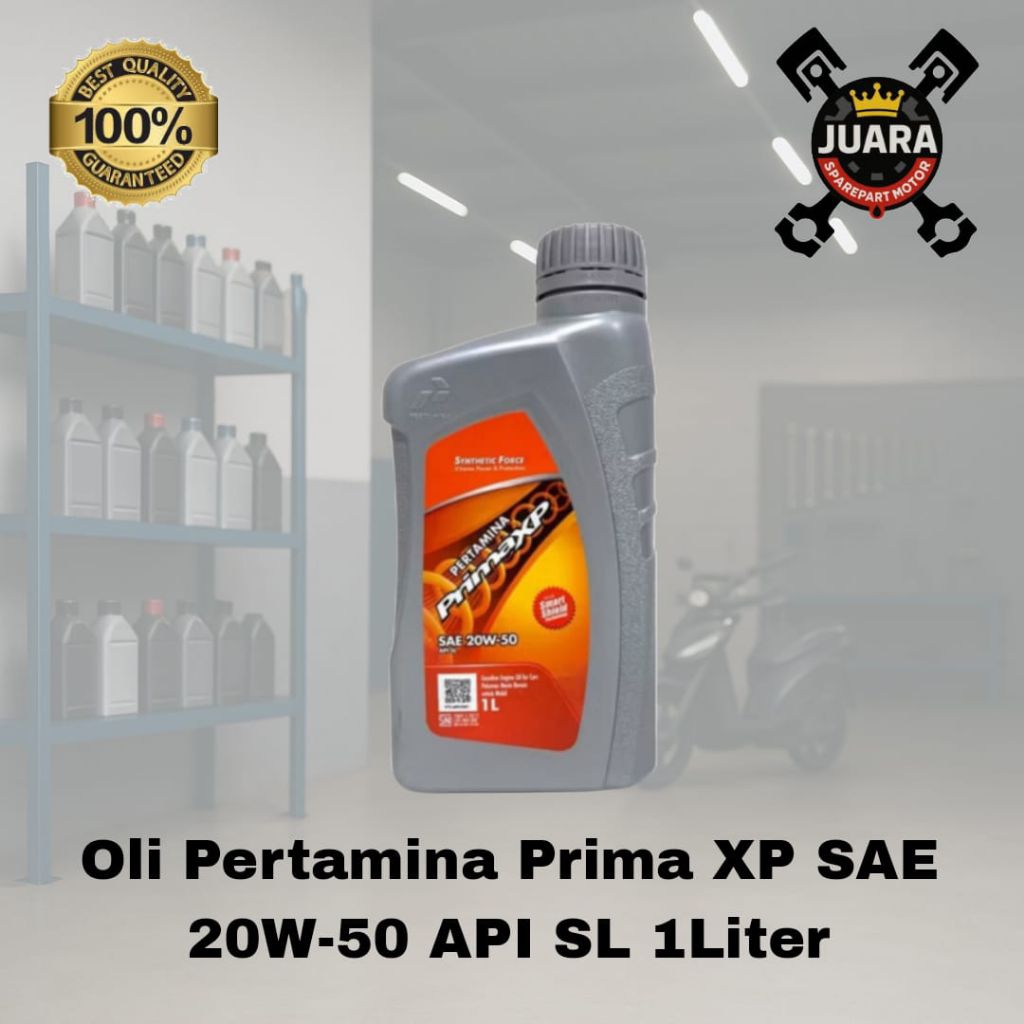Jual OLI PRIMA XP 1 LITER SAE 20W-50 | Shopee Indonesia