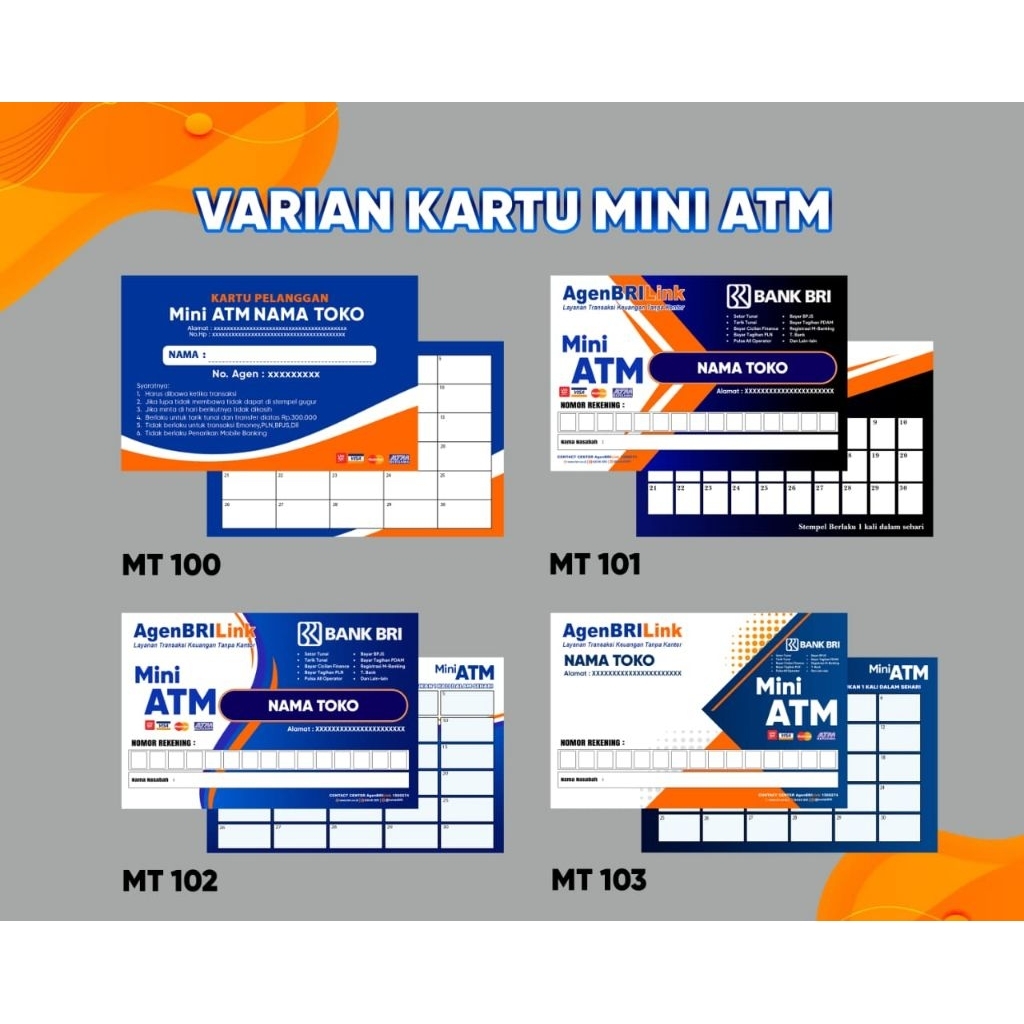 Jual Cetak Kartu Member Mini ATM Kartu LOYALTY Mini ATM Custom | Shopee ...