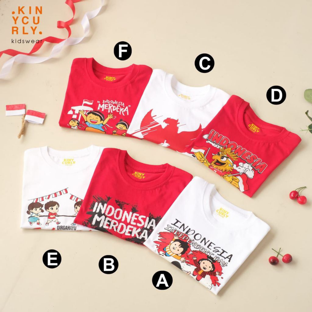 Jual Merdeka Tee/Kaos Anak Kemerdekaan/Kaos Merah Putih 2-10Tahun ...