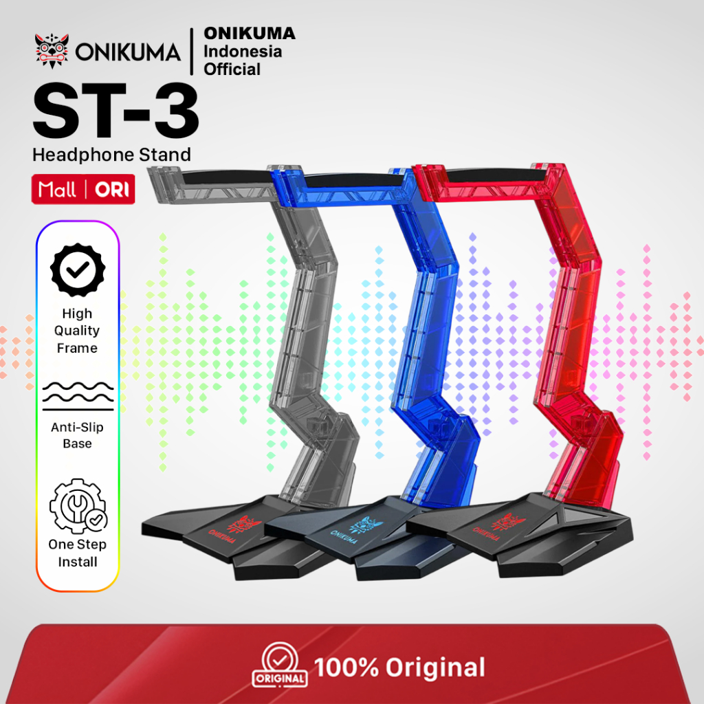 Jual ONIKUMA ST-3 Stand Headphone Bahan Acrylic Head-Mounted Original ...