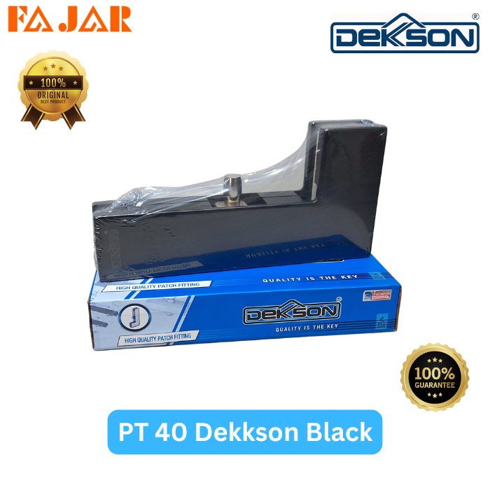 Jual Patch Fitting Dekson PT 40 Black Dekkson | Shopee Indonesia