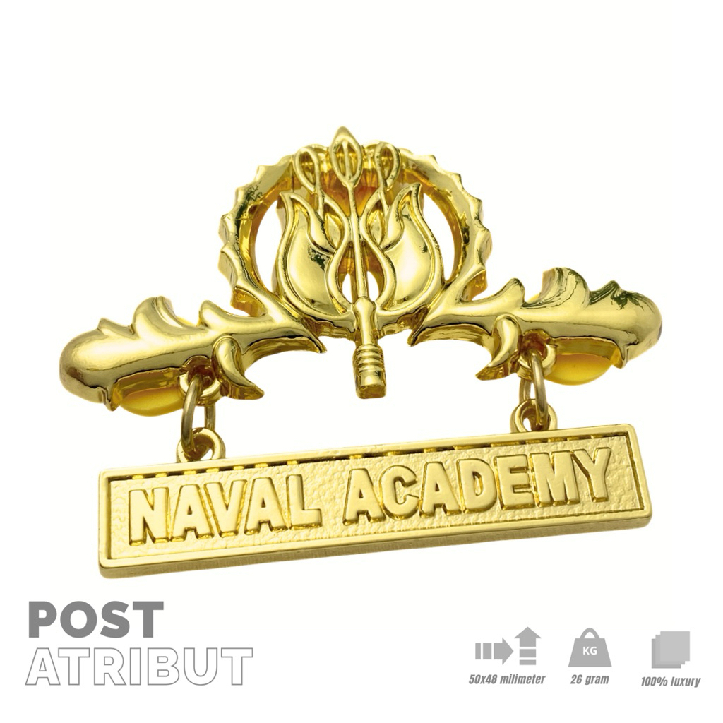Jual LUXURY BREVET NAVAL ACADEMY TNI AL/ NAVAL AKADEMI TNI AL/ ATRIBUT ...