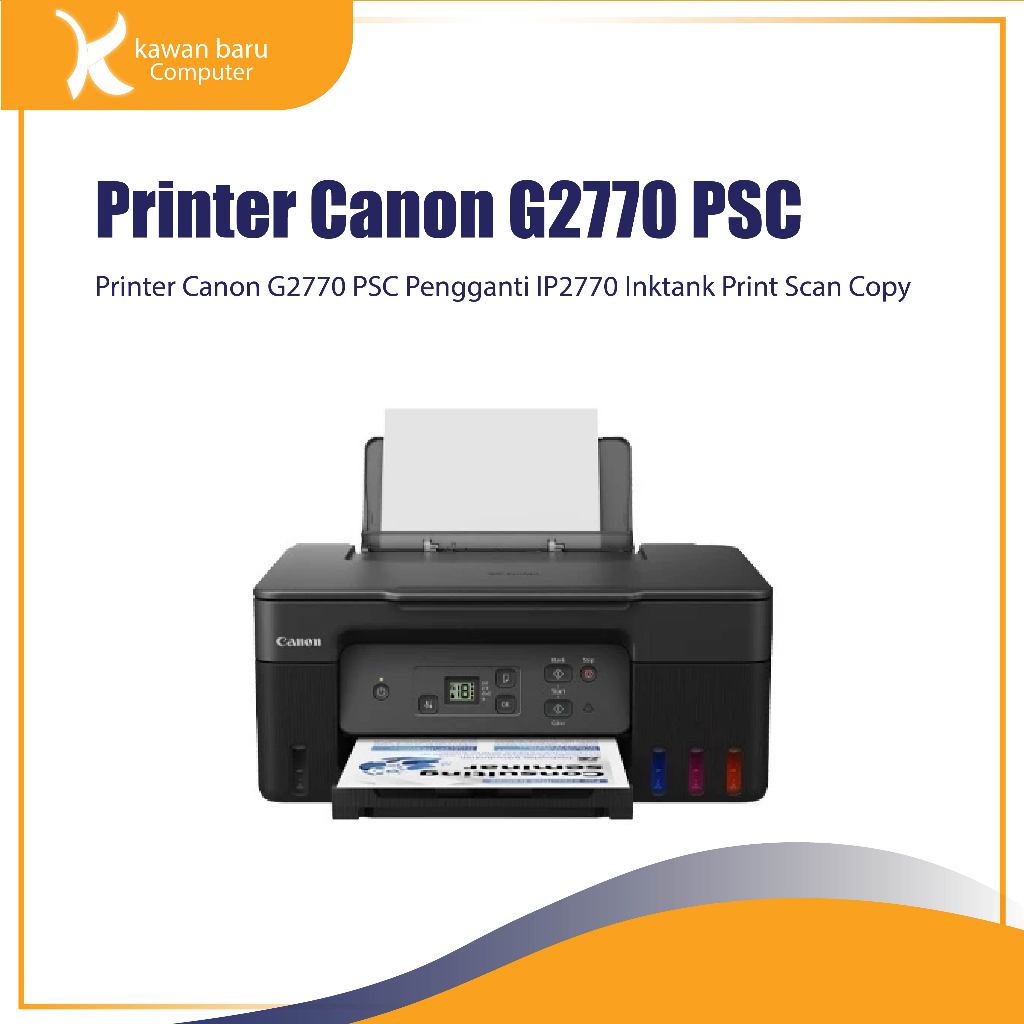 Jual Printer Canon G2770 PSC Pengganti IP2770 Inktank Print Scan Copy ...