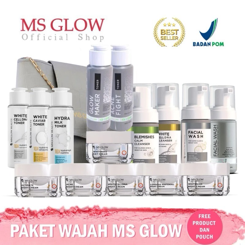 Jual MS GLOW Official Store - Paket Wajah Beauty Free PARFUM - Paket Perawatan Wajah Wanita ...