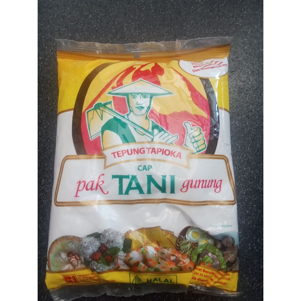 Jual Tepung Tapioka cap pak tani gunung 1/2kg | Shopee Indonesia