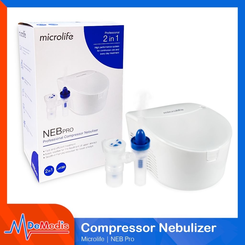 Jual MICROLIFE Nebulizer Compressor NEB Pro Alat Terapi Uap Kompresor ...