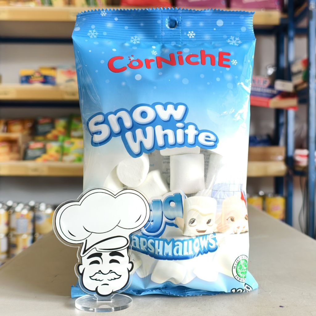 Jual Corniche Mega Marshmallow White 120Gr / Mashmallow Besar / Snow ...