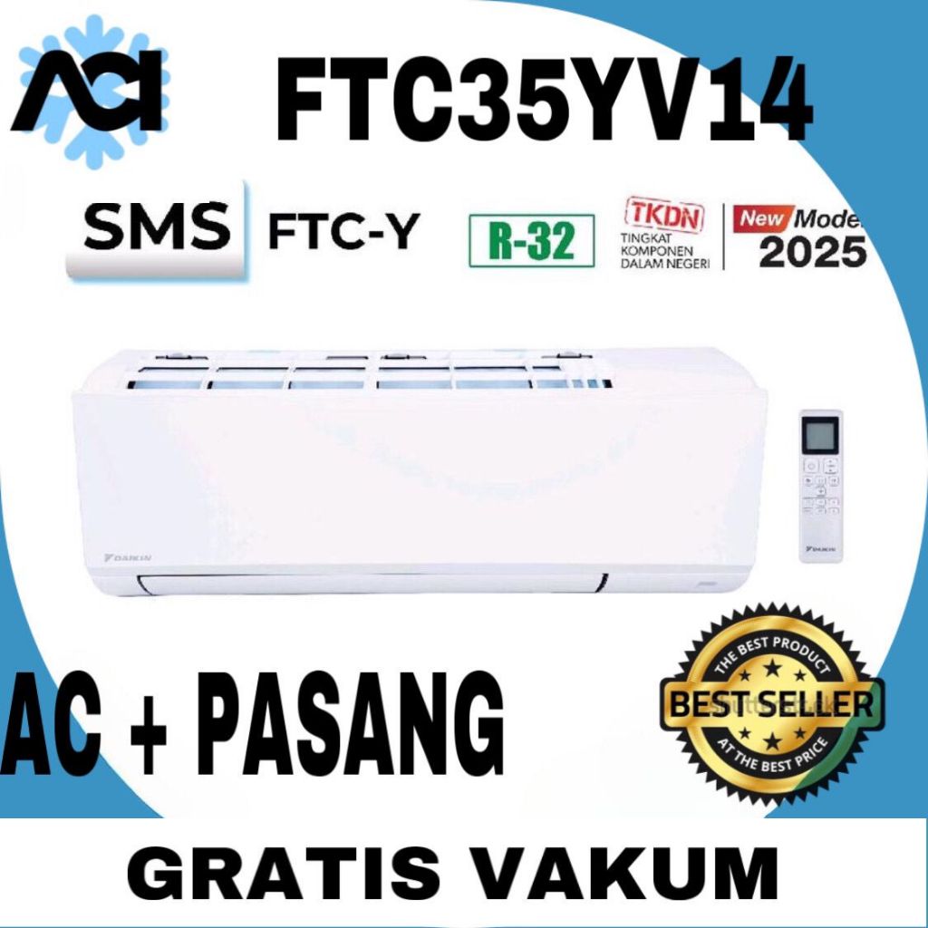 Jual AC DAIKIN FTC 35 YV 1.5 PK STANDARD | Shopee Indonesia