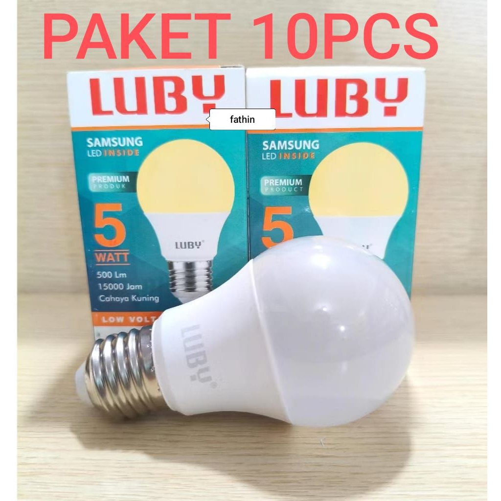 Jual BOHLAM LED LUBY CAHAYA KUNING PAKET 10 PCS 5 WATT | Shopee Indonesia