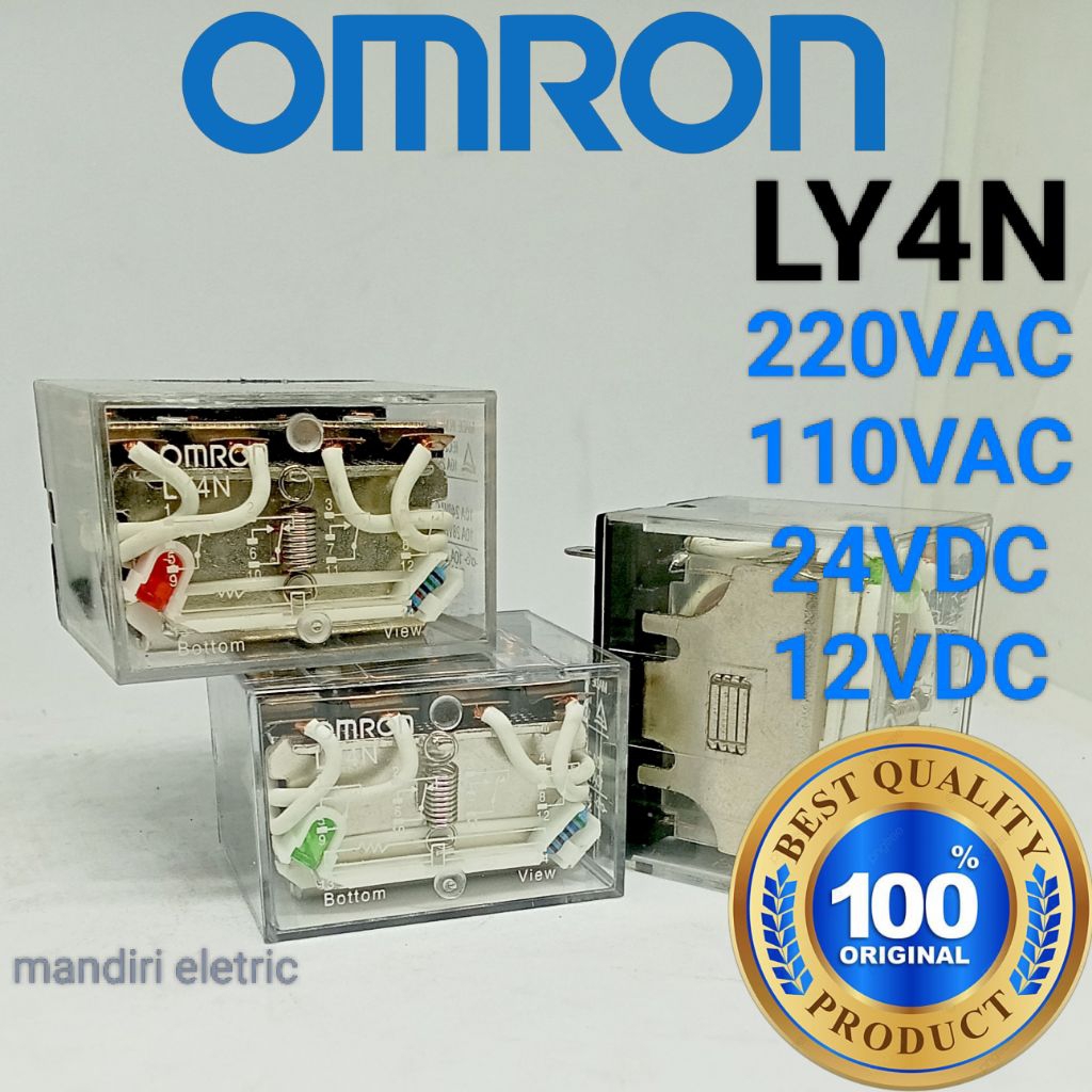 Jual relay ly4n ly4 24vdc 10a ampere 14pin omron original | Shopee ...