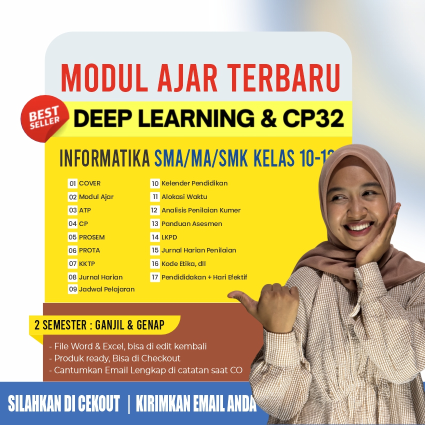 Jual MODUL AJAR / RPP DEEP LEARNING SMA/MA/SMK MAPEL INFORMATIKA KELAS ...