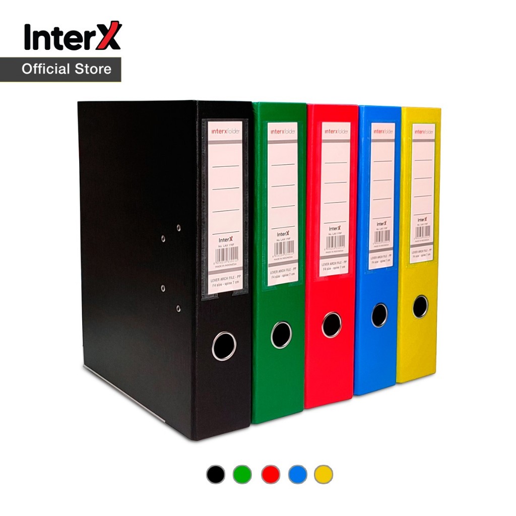 Jual InterX Folder Lever Arch File / Ordner 7 cm Arsip Kantor Tebal ...