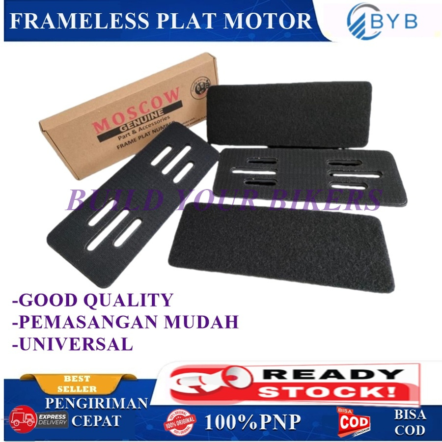 Jual FRAMELESS PLAT MOTOR PLATE MOTOR UNIVERSAL MOSCOW PAPAN PLAT NO ...