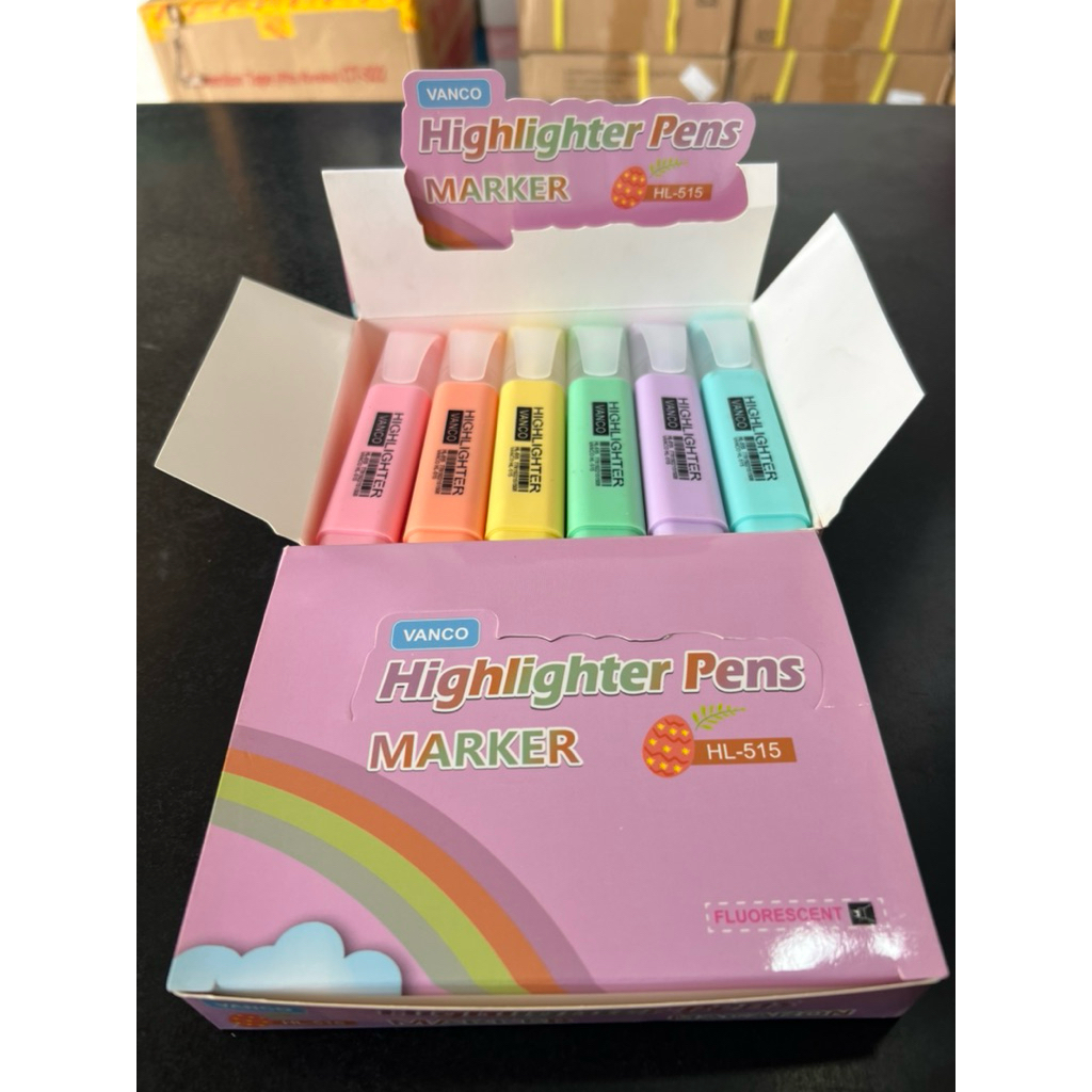 Jual (12pcs) Highlighter HL-515 Pastel Stabilo warna pastel stabilo ...