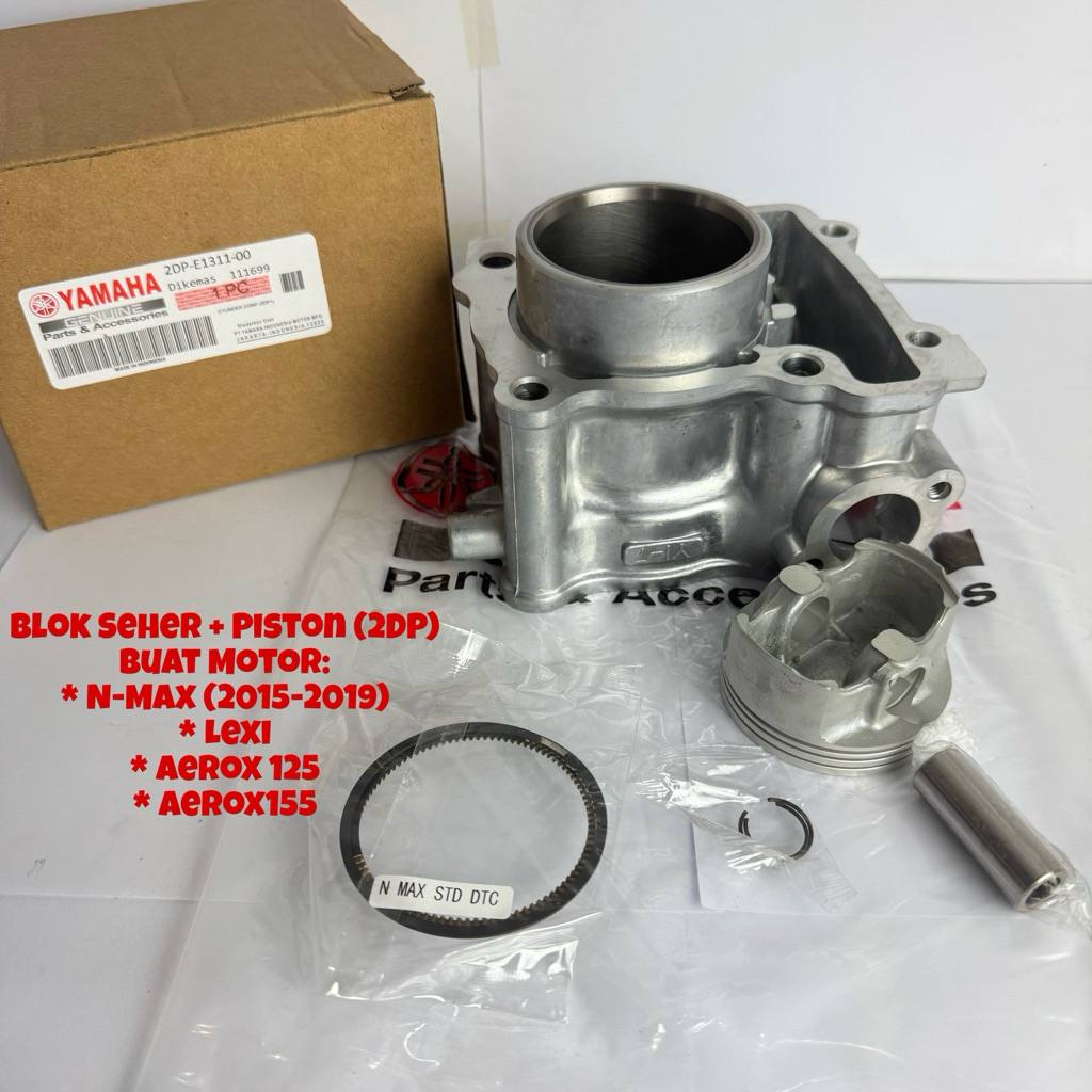 Jual Blok Seher+Piston (2DP) Buat Motor Yamaha Nmax Old, Nmax New 155 ...