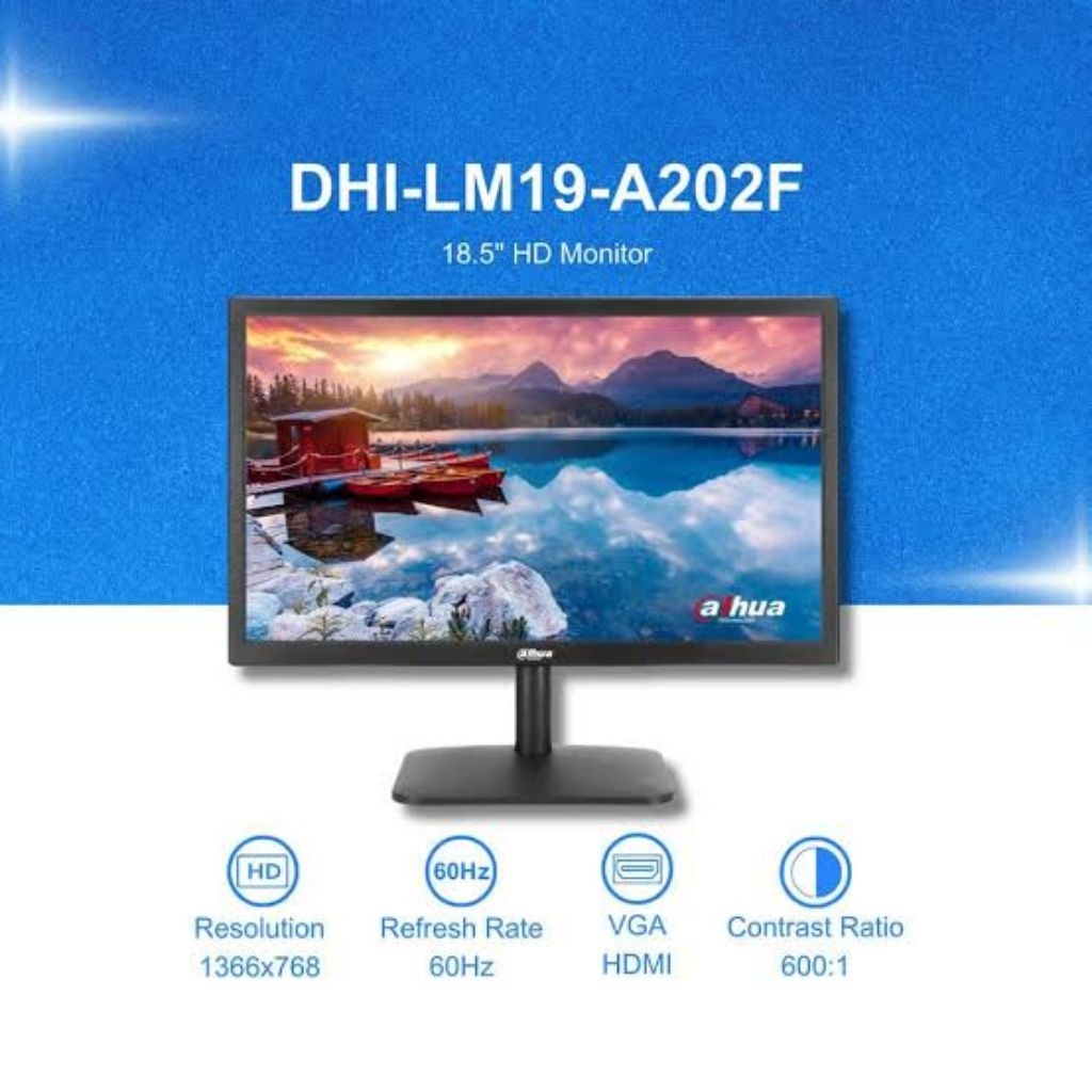 Jual Monitor LED Dahua DHI-LM19 A202f HD+ hdmi vga | DHI LM19 LM20 A202 A200 monitor cctv ...