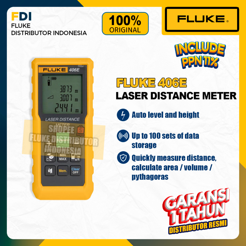 Jual FLUKE 406E Laser Distance Meter | Shopee Indonesia