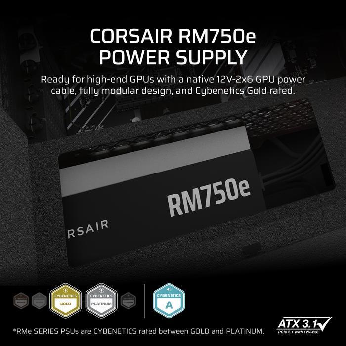 Jual Power Supply Corsair RMe Series RM750e Fully Modular Low-Noise ATX ...